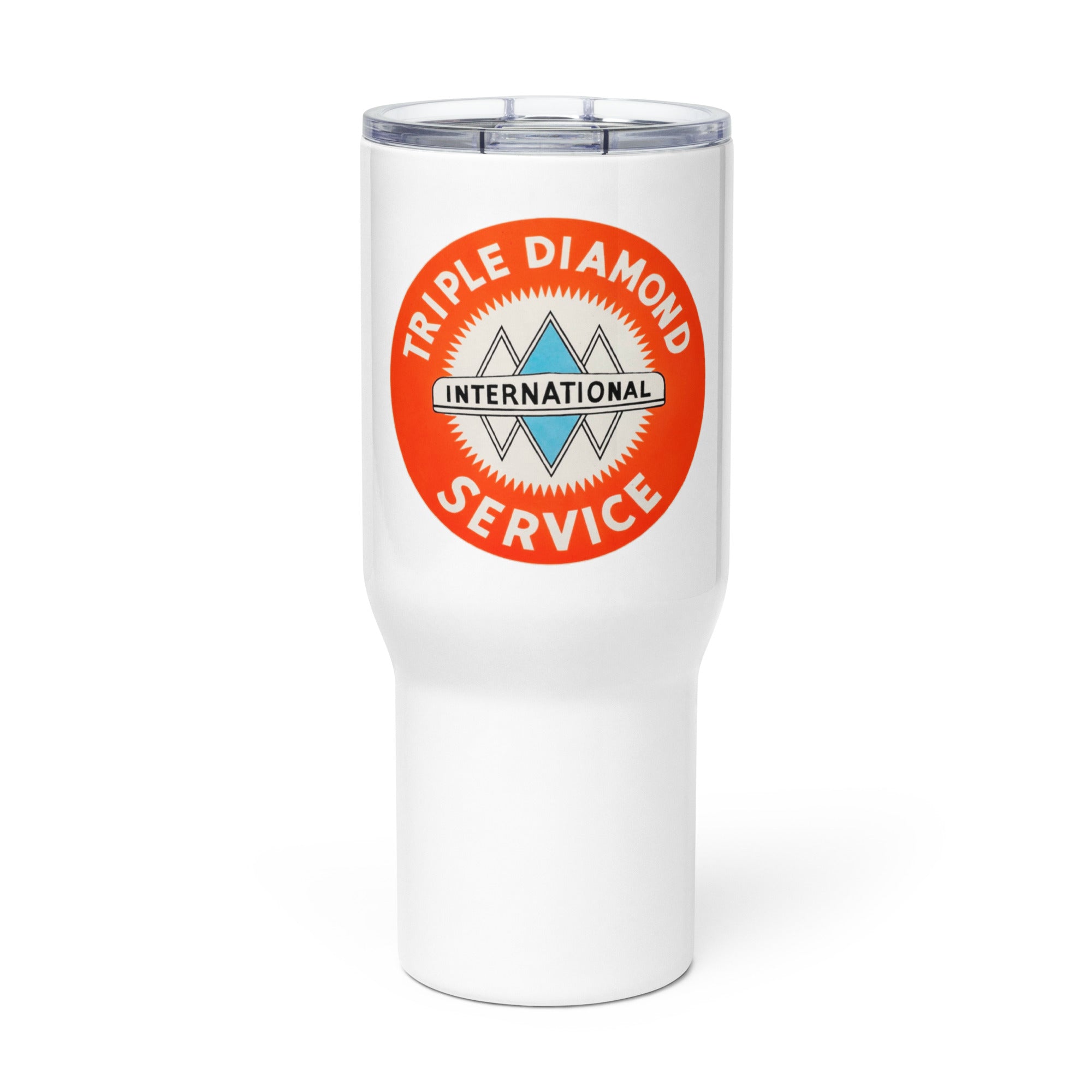 Triple Diamond Service Tin Style Travel mug with a handle – Retro ...
